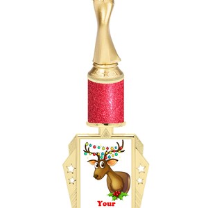 Custom Reindeer Trophy. Great Trophy for Your Holiday Events, Pageants ...