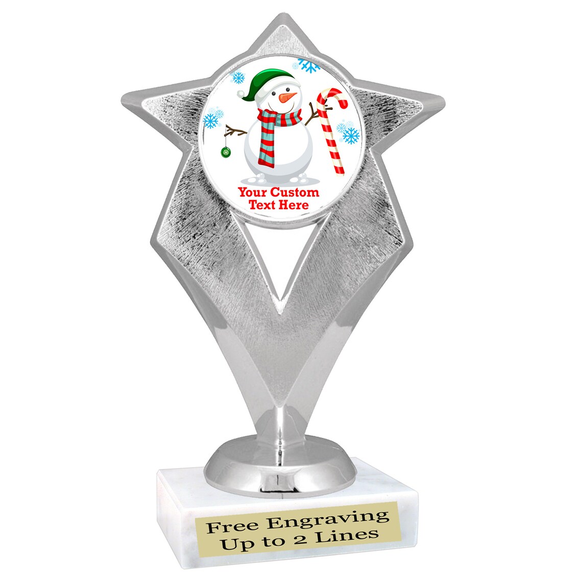 Custom Snowman Themed Trophy. Great Trophy for Any Christmas, Holiday ...