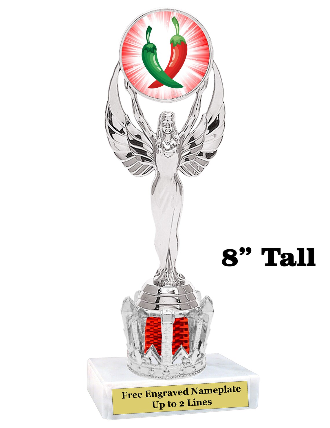 Chili - Salsa - BBQ Trophy. 8" Tall With Choice of Art Work. Great ...