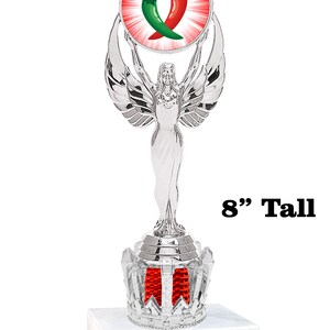 Chili - Salsa - BBQ Trophy. 8" Tall With Choice of Art Work. Great ...