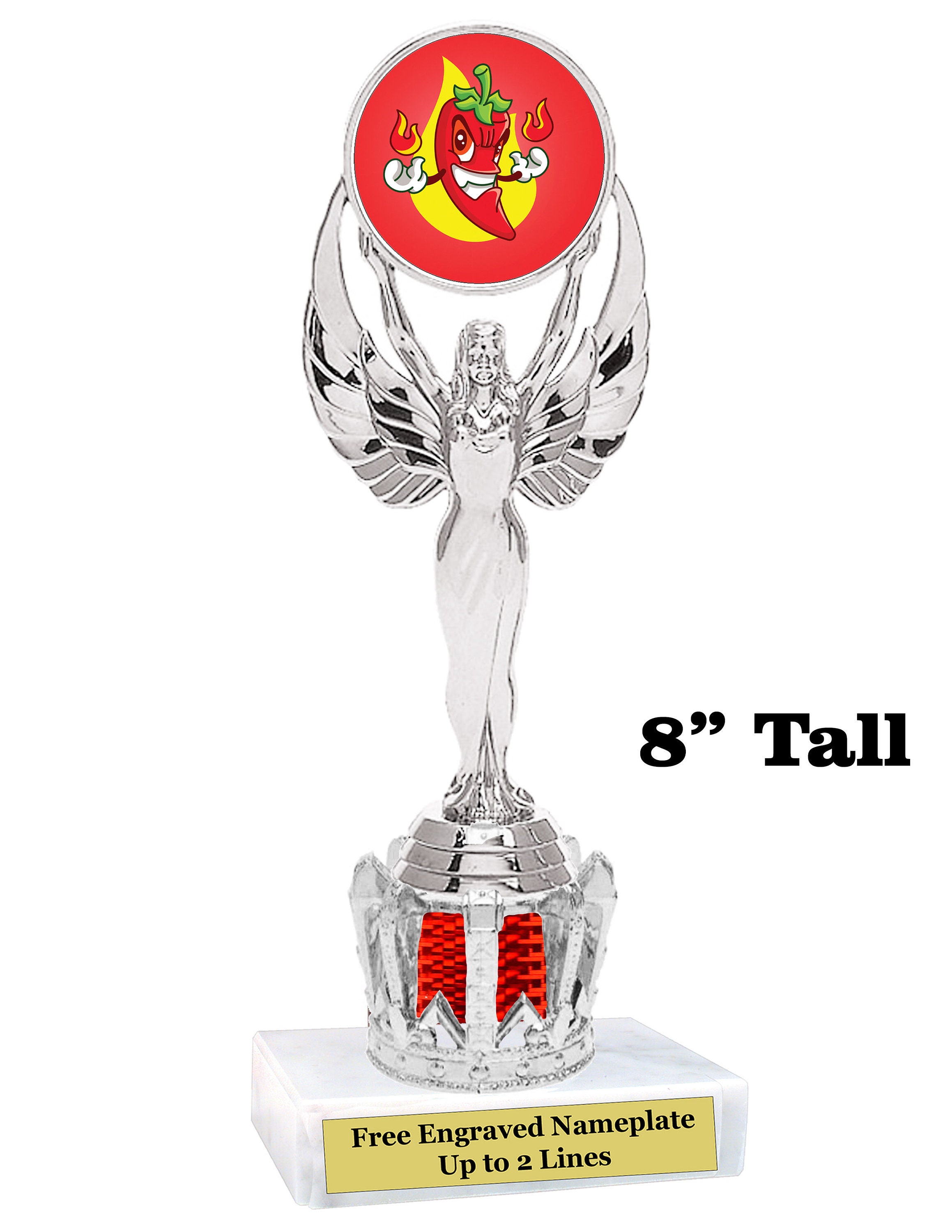 Chili - Salsa - BBQ Trophy. 8" Tall With Choice of Art Work. Great ...