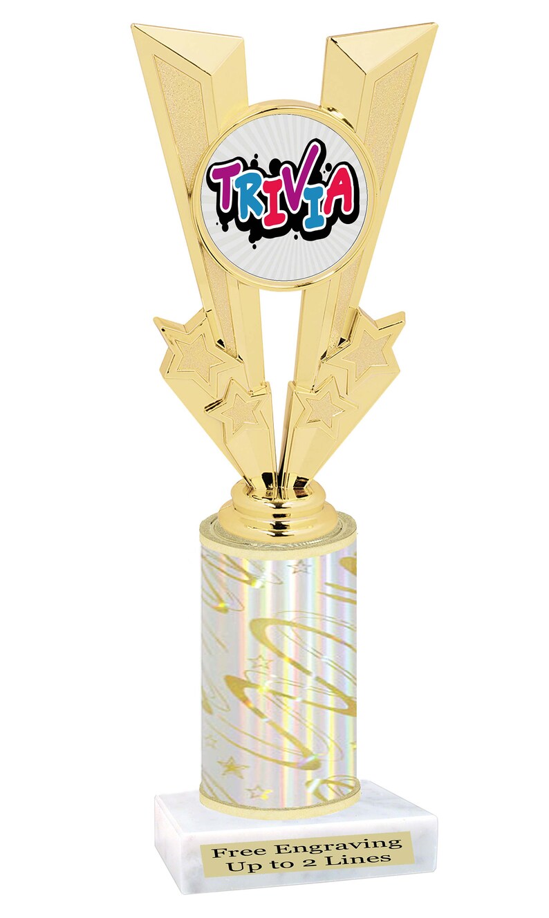 Trivia Trophy. Great Trophy for Your Next Family Game Night | Etsy