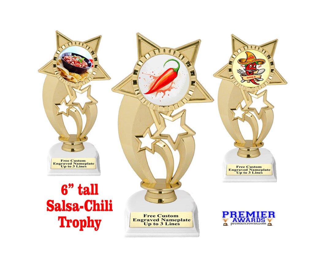 Chili - Salsa - BBQ Trophy. Choice of Artwork. Great Trophy for Cook ...