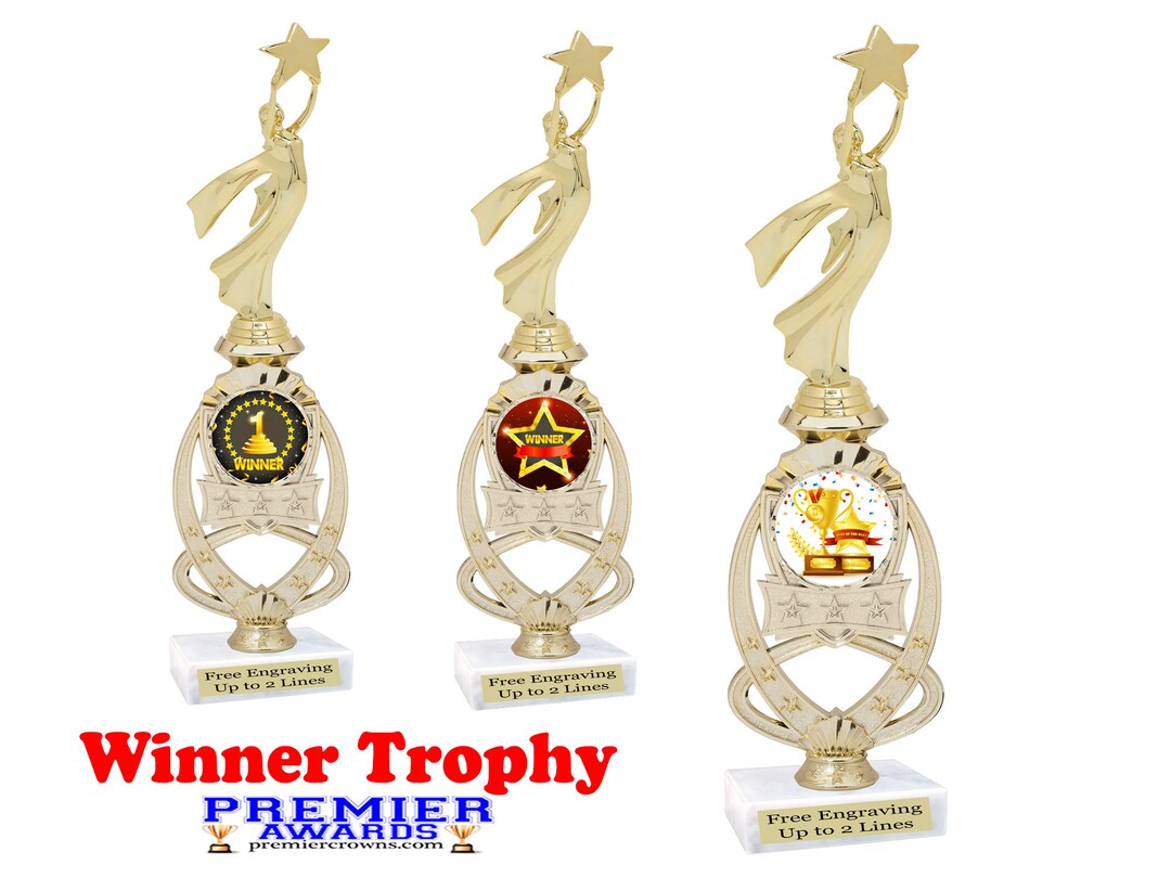 WINNER Theme Trophy. Great Trophy for Any Event, Pageant, Contest ...