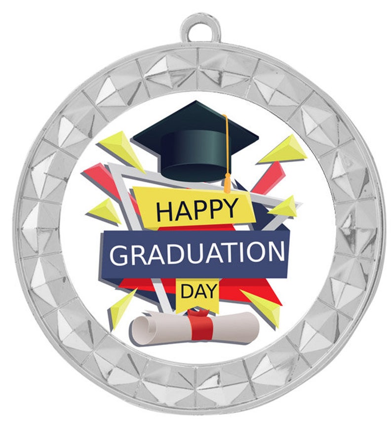 Graduation Theme Medal. Choice of 7 Designs. Includes Free - Etsy