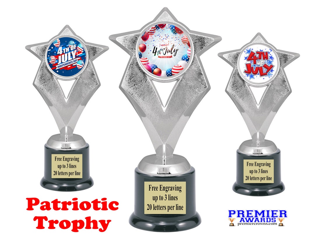 Patriotic - 4th of July Trophy. Show off Your Patriotic Spirit at Your ...