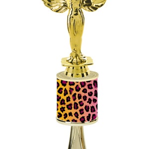 Animal Print Theme Trophy With Numerous Trophy Heights Available ...