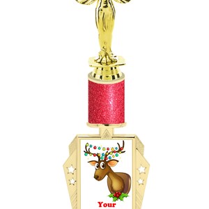 Custom Reindeer Trophy. Great Trophy for Your Holiday Events, Pageants ...