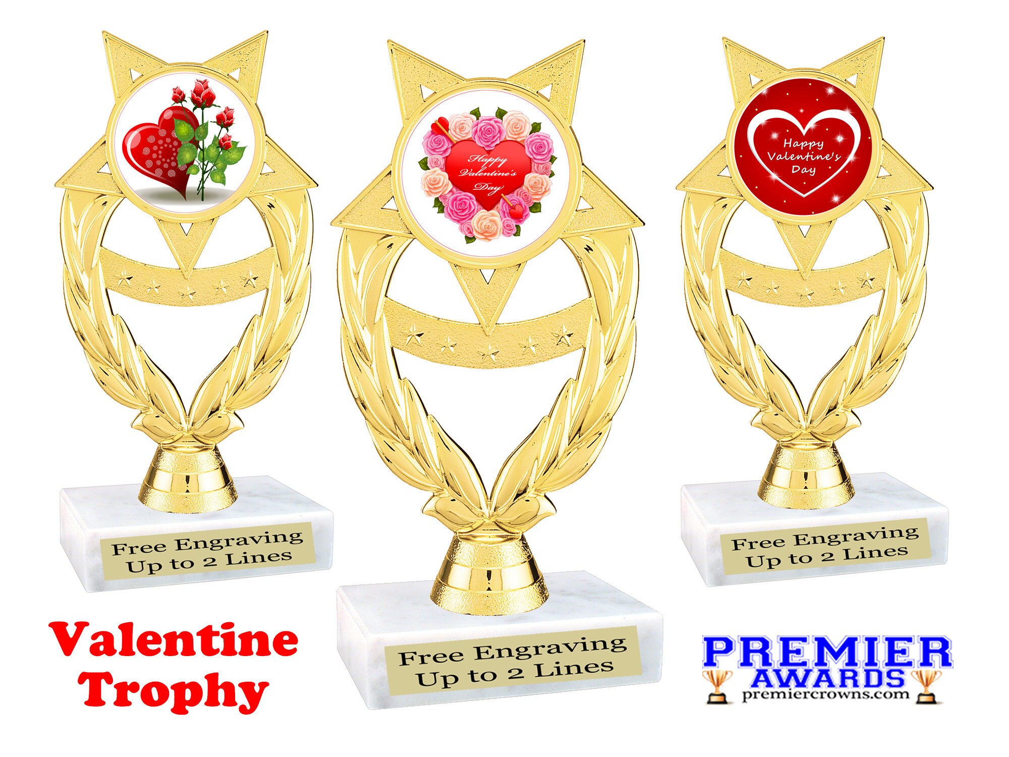 Valentine theme trophy. Great trophy for your Valentine theme | Etsy