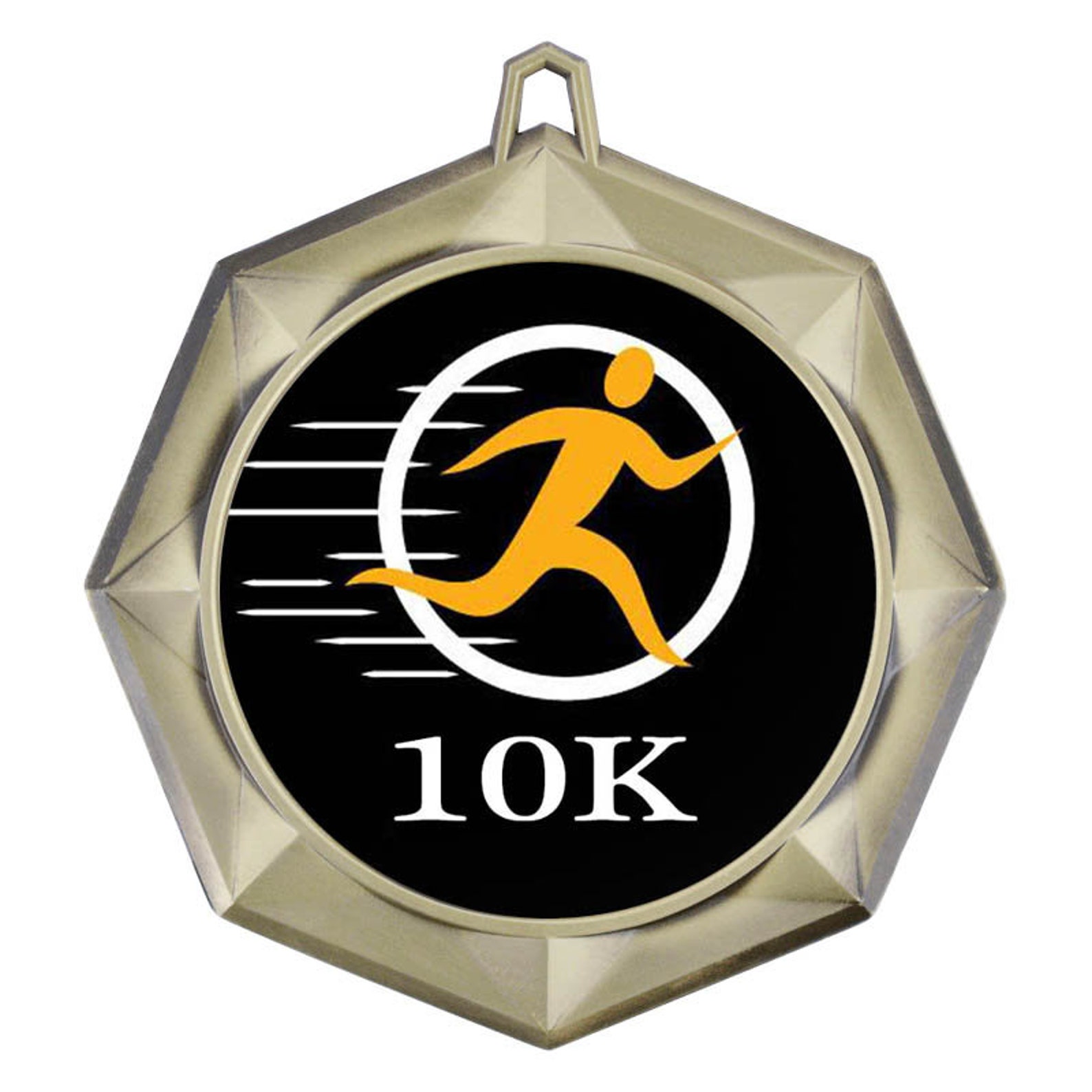 Gold Medal With Marathon Theme Insert. Includes Free Neck Ribbon and ...