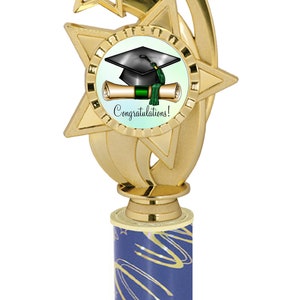 Graduation Theme Trophy. Great Award to Celebrate Their Accomplishments ...