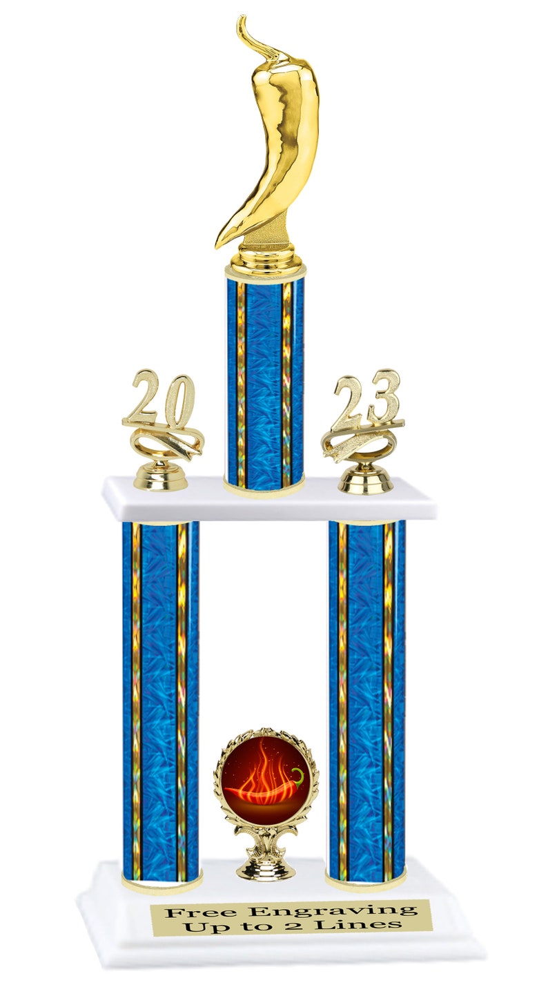 Chili Themed 2-column Trophy With Choice of Column. Available in 3 ...