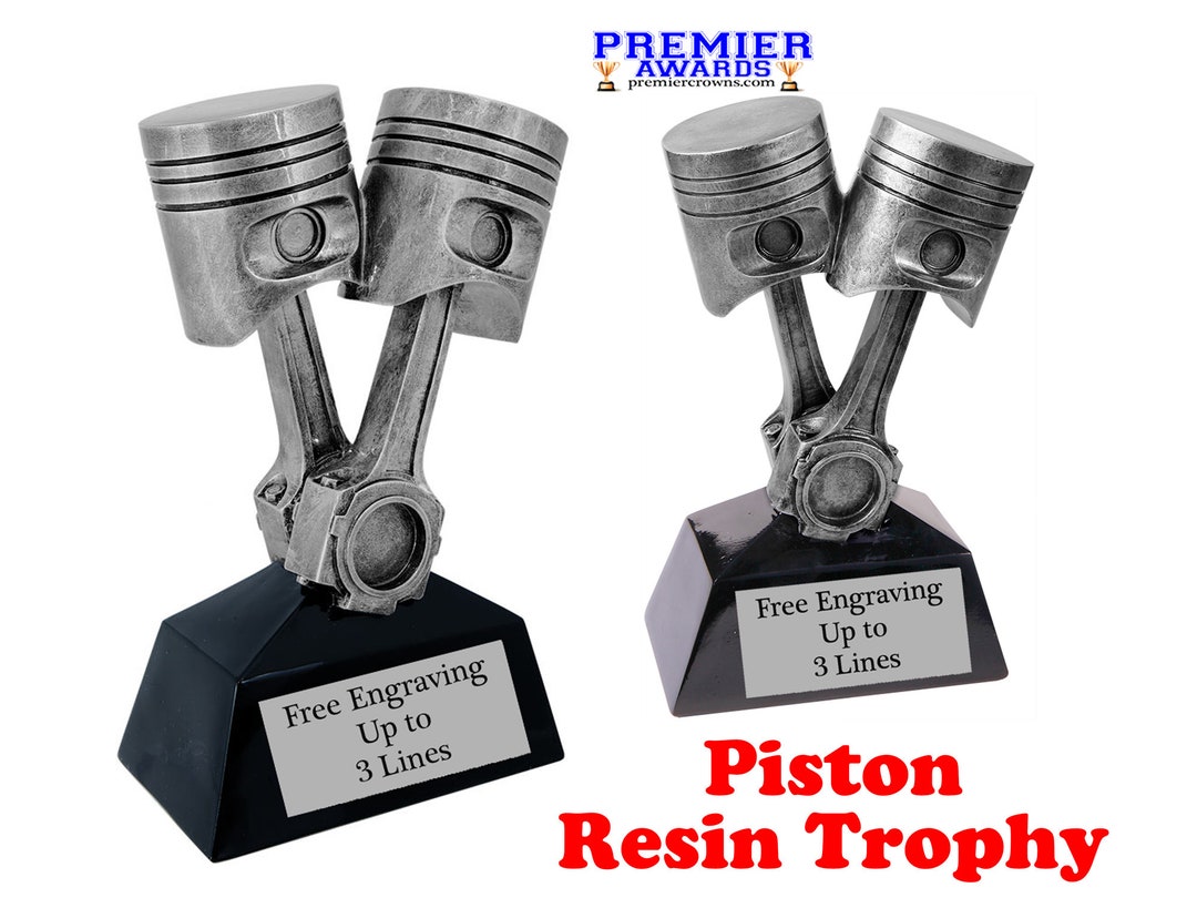 Piston Resin Trophy. Great for Car Shows, Races, and for the "car" Guy ...
