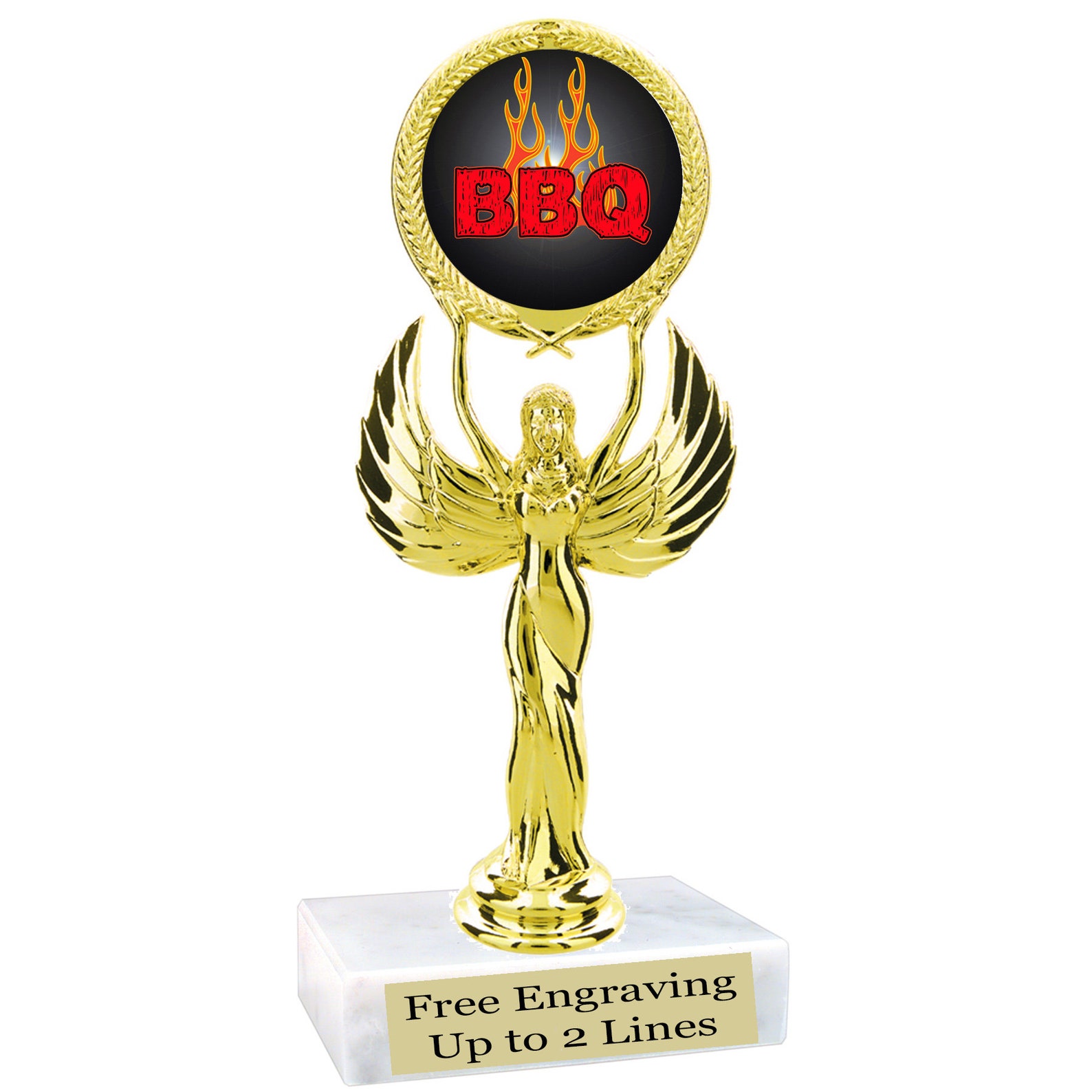 BBQ Cook off Trophy. 6" Tall With Choice of Art Work. Great Trophy for ...