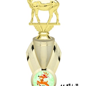 Reindeer Run Trophy. Great Trophy for Your Holiday Events, Reindeer ...