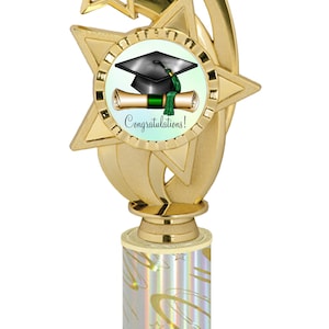 Graduation Theme Trophy. Great Award to Celebrate Their Accomplishments ...