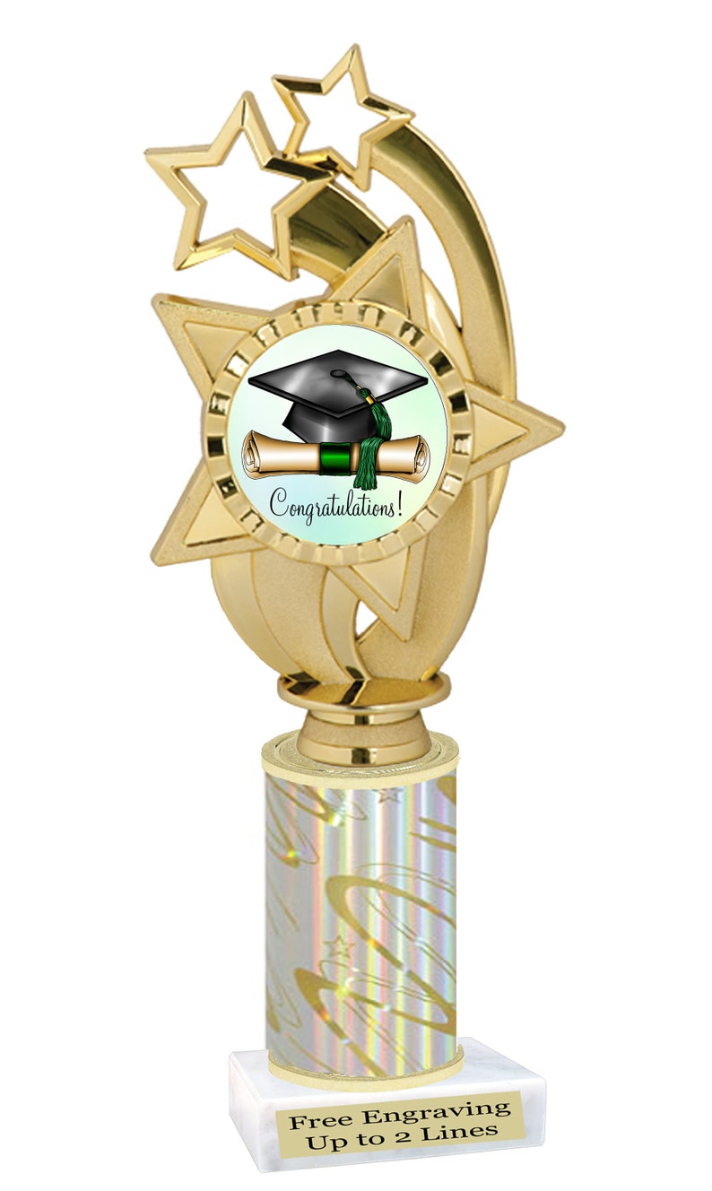 Graduation Theme Trophy. Great Award to Celebrate Their - Etsy