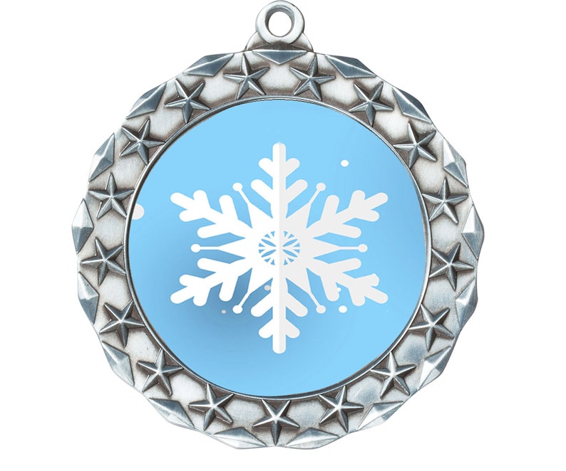 Snowflake Medal. Great for Those Holiday Contests Holiday - Etsy