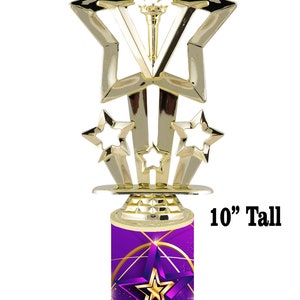 Star Column Trophy With Choice of Figure. Great Trophy for Any Event ...