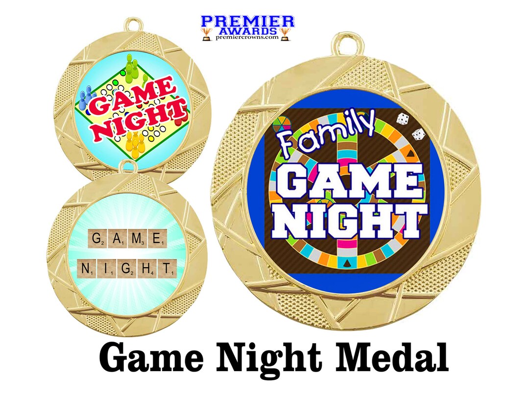 Game Night Medal. Great Trophy for Your Next Family Game Night And/or ...