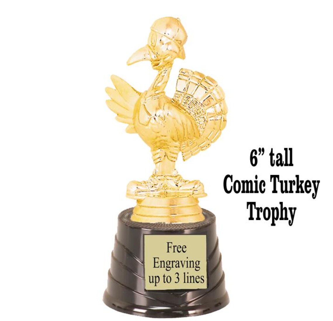 Turkey Trophy. Great for Your Thanksgiving Events! 6" Tall - Etsy