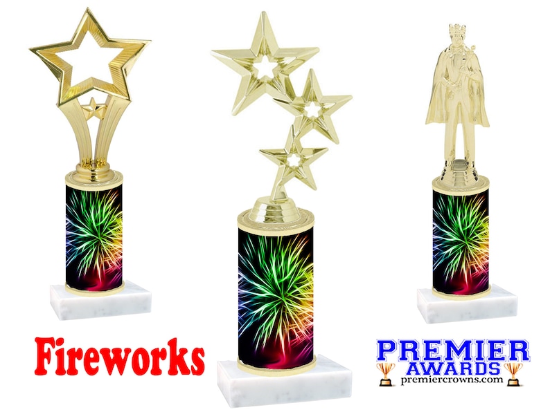Fireworks Trophy With Choice of Figure. Numerous Trophy Heights ...