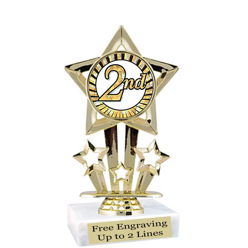 Star Trophy. 6" Tall With Choice of Mylar Insert. - Etsy