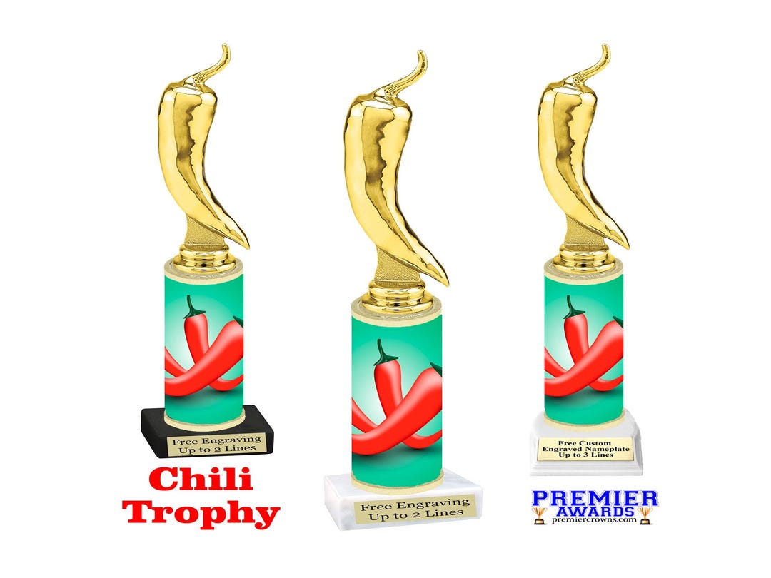 Chili Pepper Trophy. Great for Your Chili Cookoffs, Eating Contests ...
