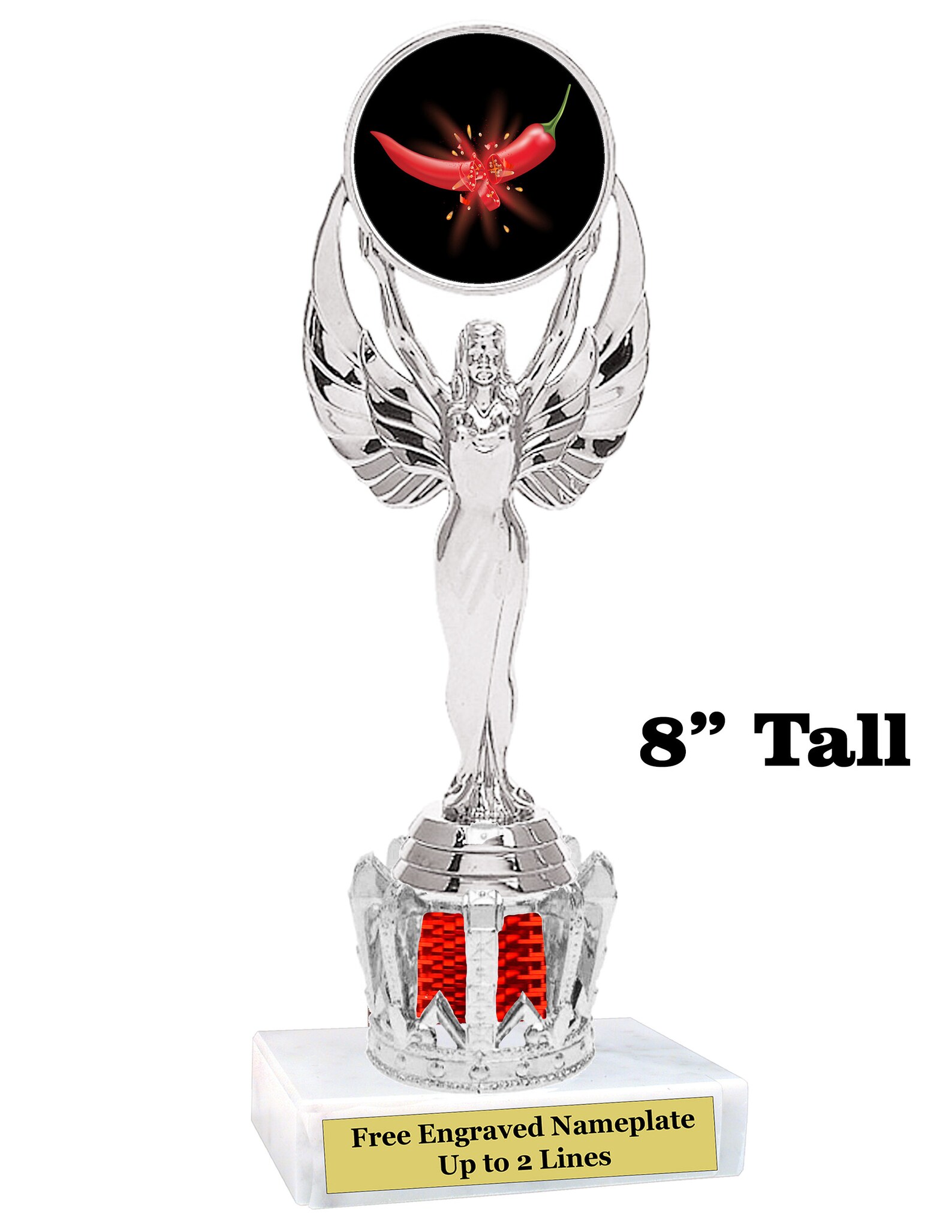 Chili - Salsa - BBQ Trophy. 8" Tall With Choice of Art Work. Great ...