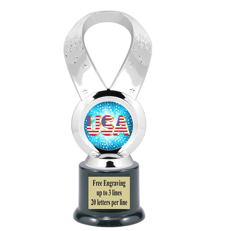 Patriotic 4th of July Trophy. Show off Your Patriotic Spirit - Etsy