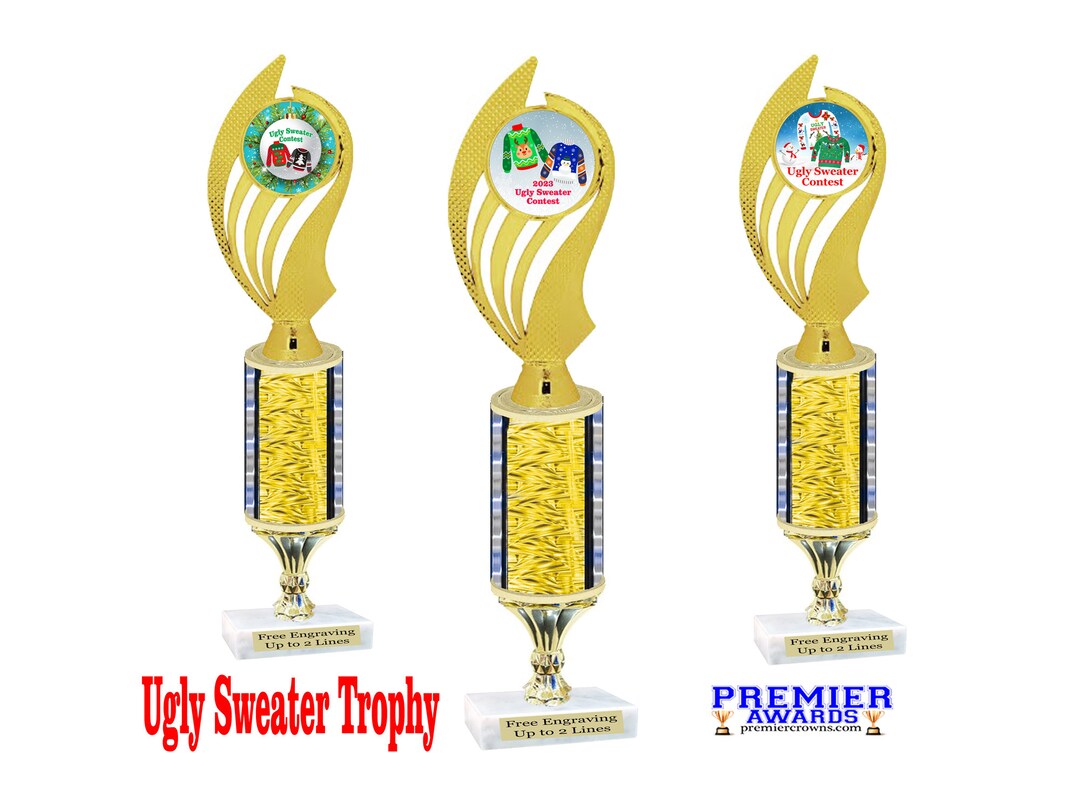 Ugly Sweater Theme Trophy With Choice of Artwork-great Trophy to ...