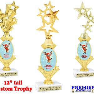 Custom Reindeer Trophy. Great Trophy for Your Holiday Events, Pageants ...