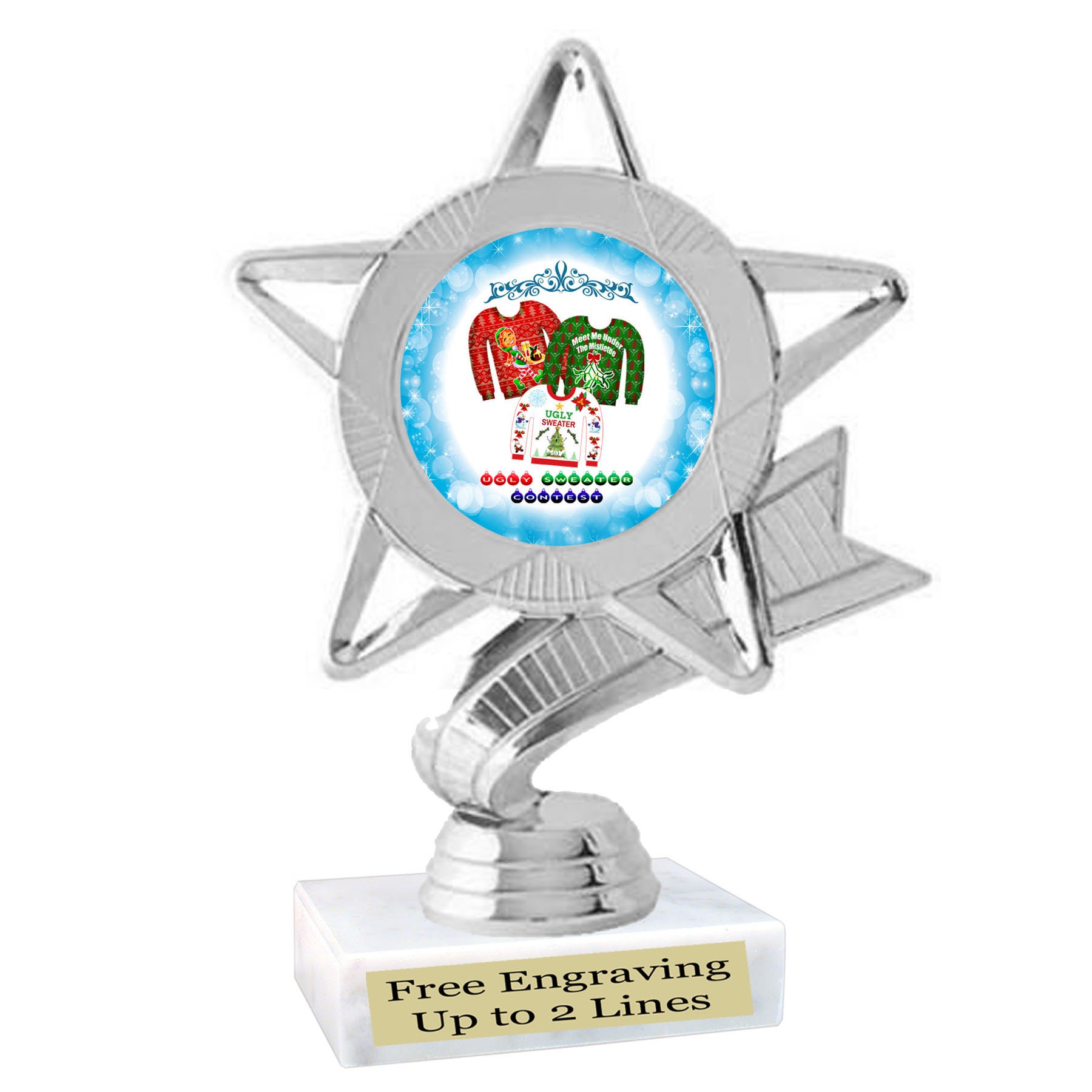 Ugly Sweater themed trophy. Great trophy to celebrate those | Etsy