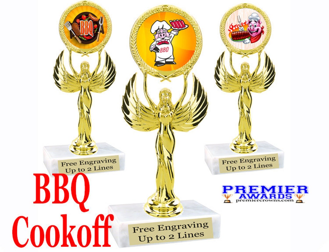 BBQ Cook off Trophy. 6 Tall With Choice of Art Work. Great Trophy for ...