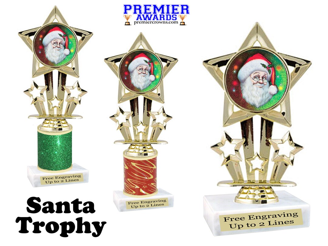 Santa Trophy. Great Trophy for Your Holiday Events, Pageants, Contests ...