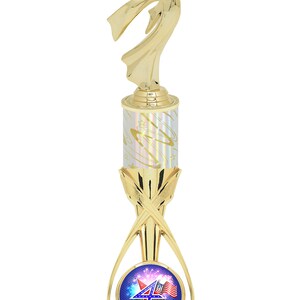 Patriotic - 4th of July Trophy. 14" Tall. Show off Your Patriotic ...