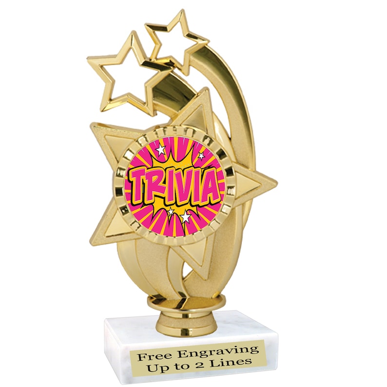 Trivia Trophy. Great Trophy for Your Next Family Game Night - Etsy