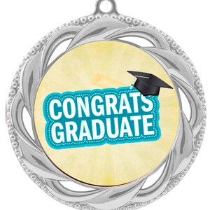 Graduation Theme Medal. Choice of 7 Designs. Includes Free Neck Ribbon ...