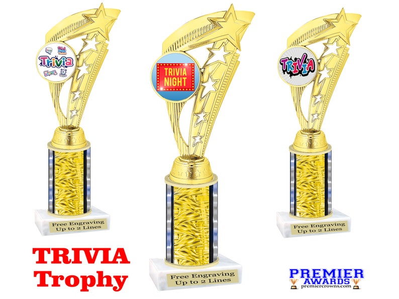 Trivia Trophy. Great Trophy for Your Next Family Game Night - Etsy