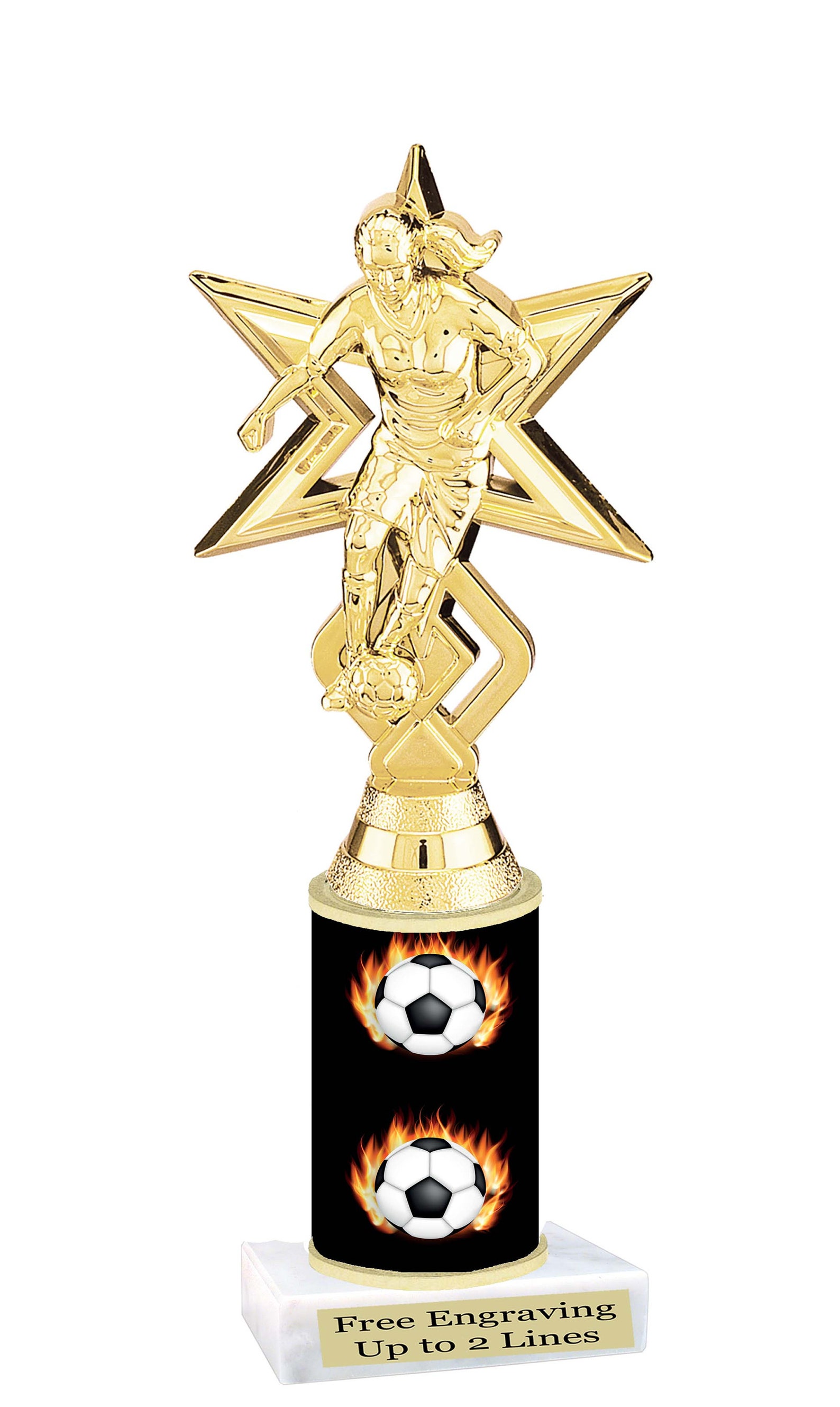 Female Soccer Trophy. Great Trophy for Your Soccer Team - Etsy