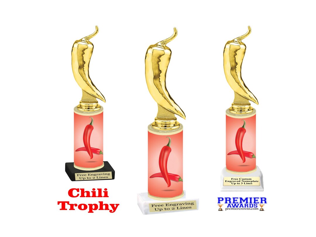 Chili Pepper Trophy. Great for Your Chili Cookoffs, Eating Contests ...