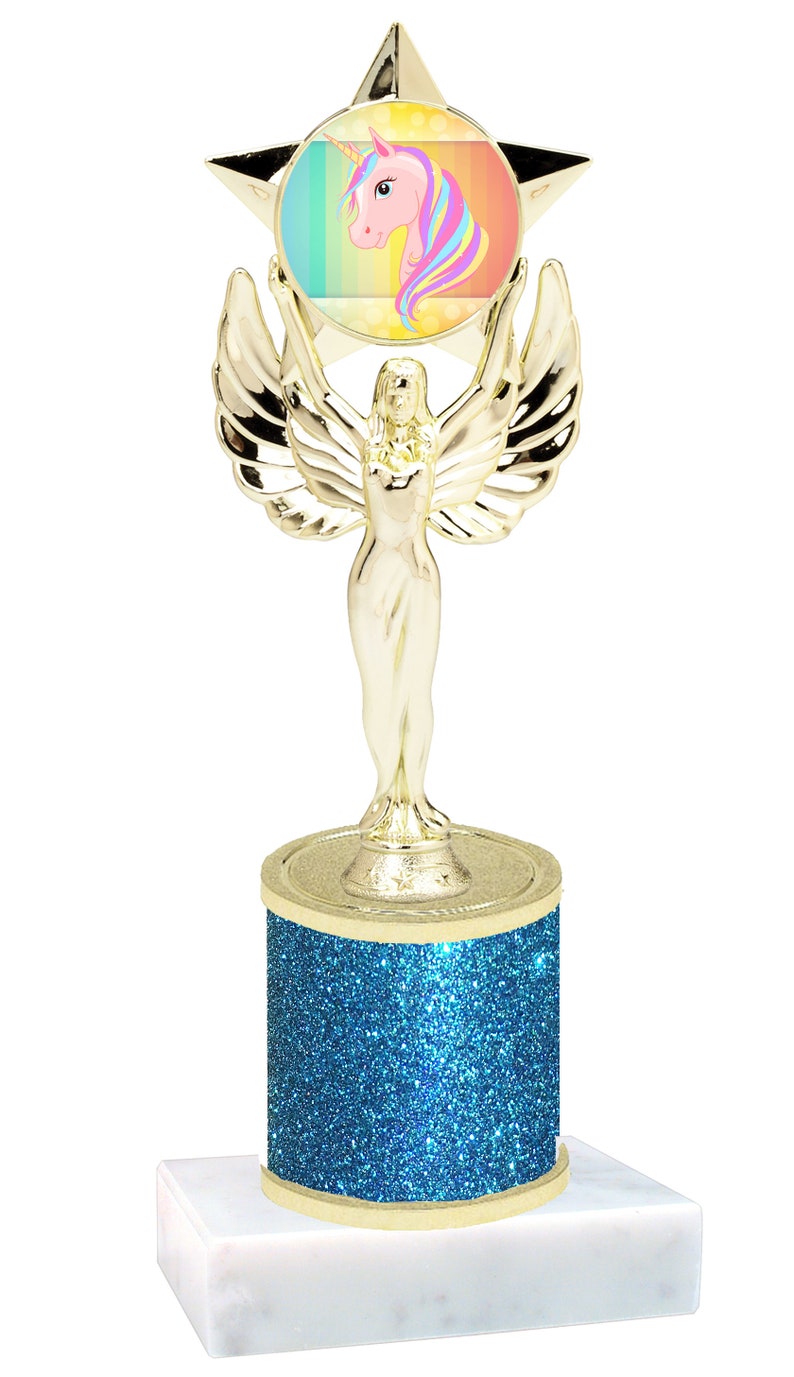 Unicorn Theme Trophy With Numerous Trophy Heights Available. Choice of ...