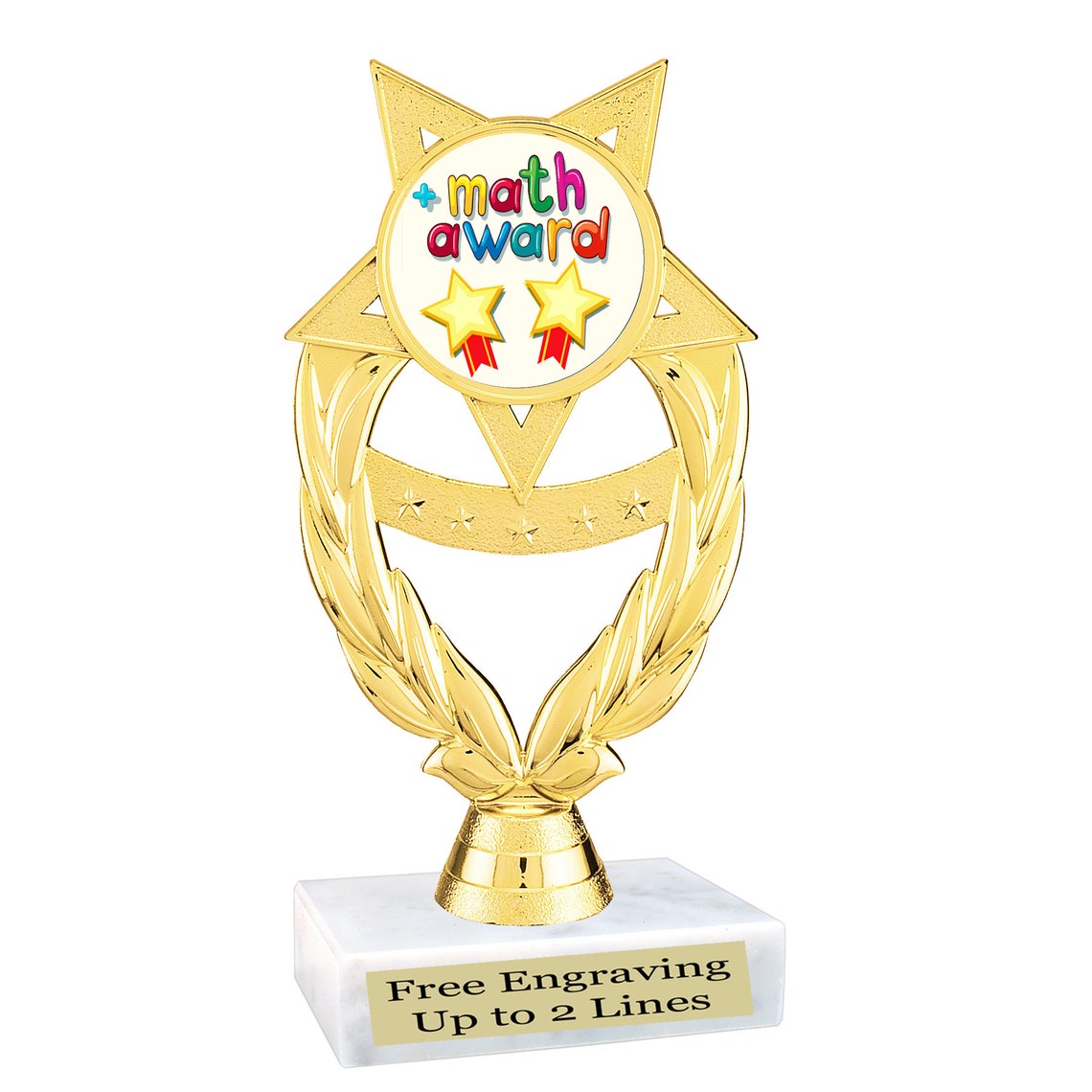 Math Theme Trophy. Great Award for Schools Contests | Etsy