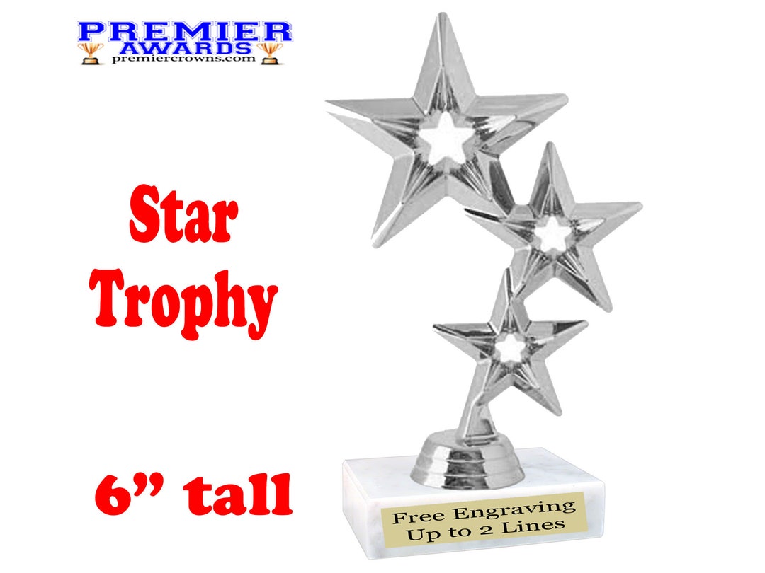 Silver Star Trophy. Great Award for Any Event, Competition, Pageant, or ...
