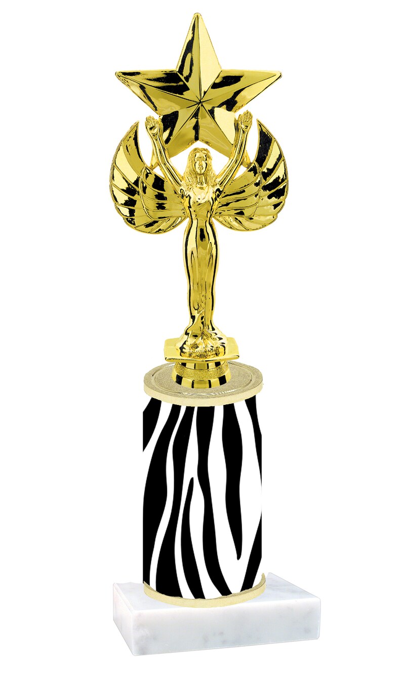 Animal Print Trophy With Choice of Figure. Numerous Trophy Heights ...