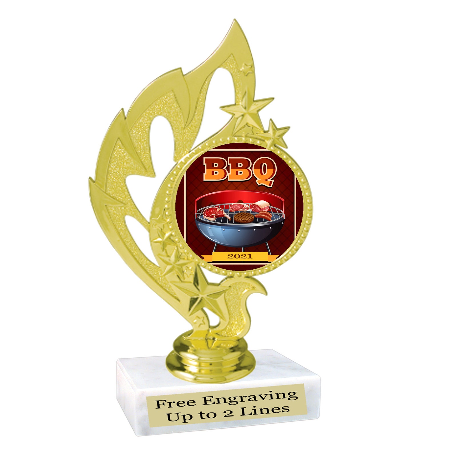 BBQ Cook off Trophy. 6 Tall With Choice of Art Work. - Etsy