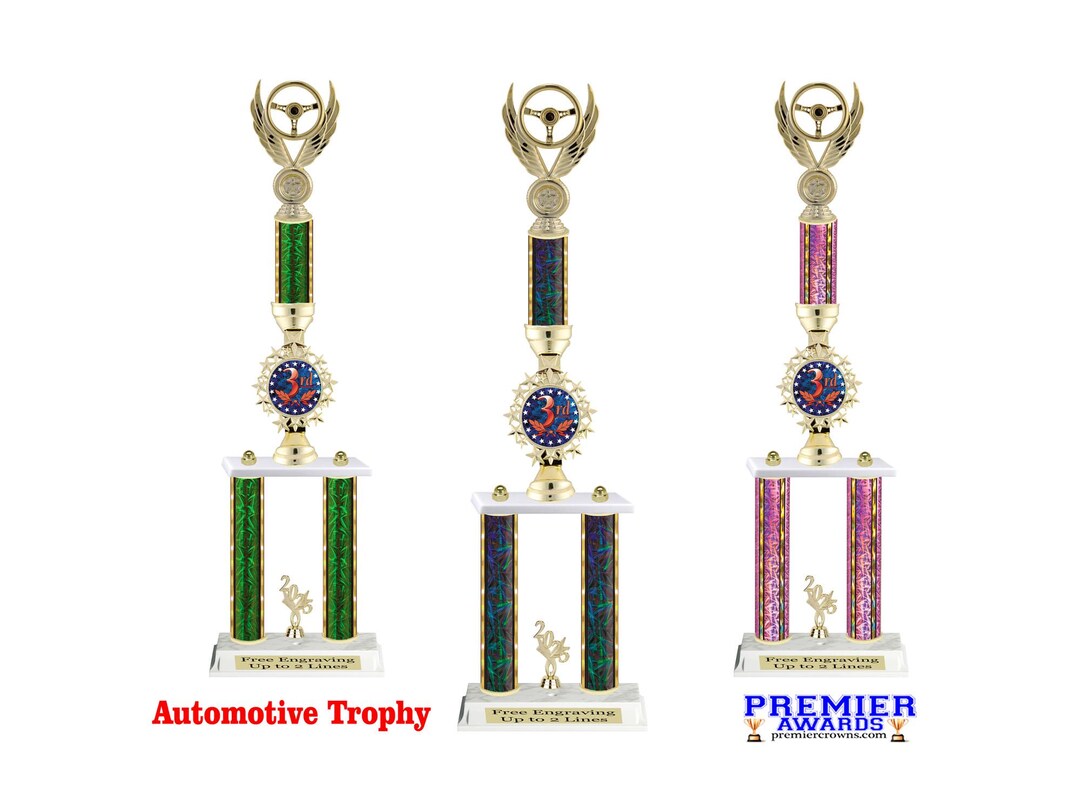A Special 2-column Trophy That is Great for Car Shows, Contests, Car ...