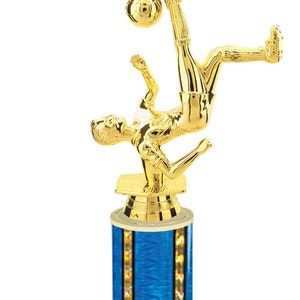 Male Soccer Trophy With Choice of Column Color. Numerous Trophy Heights ...