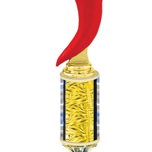 Red Chili Pepper Trophy With Choice of Column Color. Great for Your ...