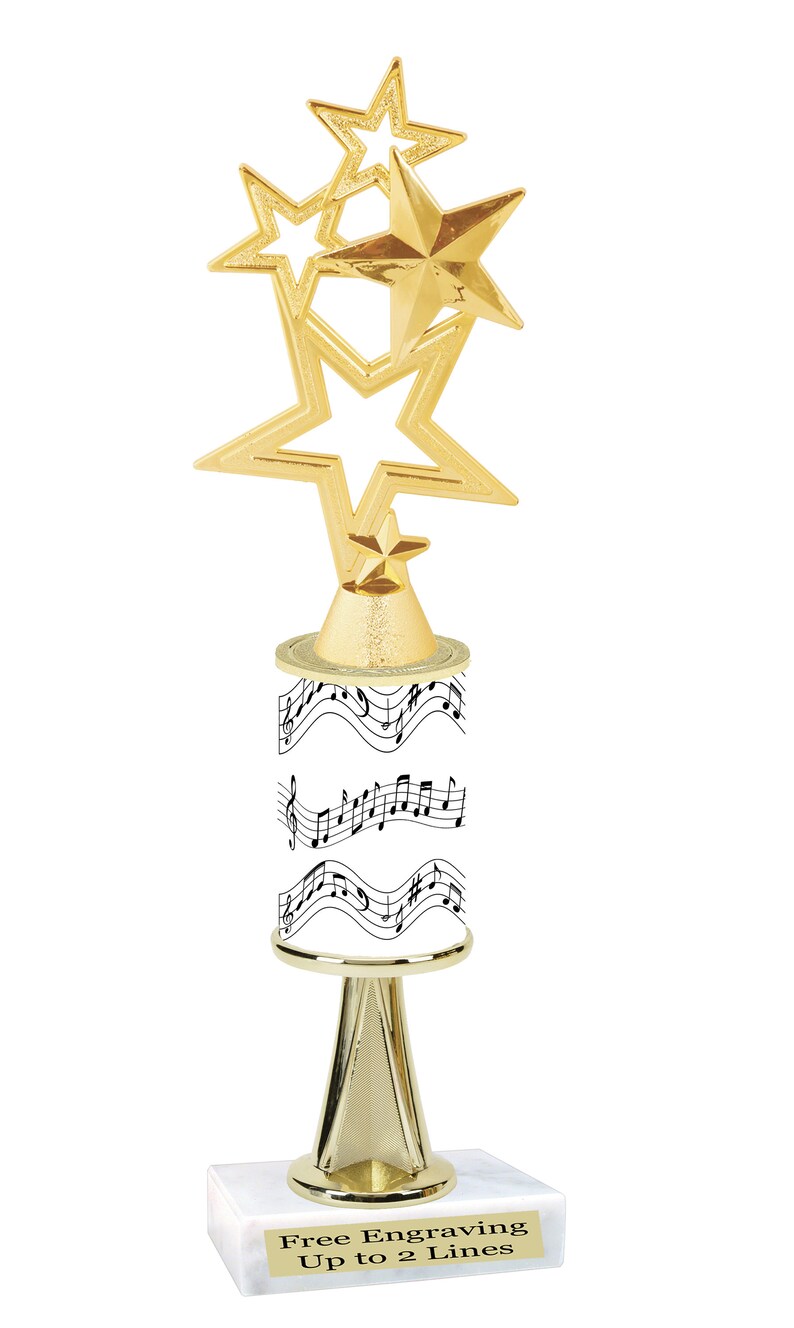Karaoke - Music Theme Trophy With Choice of Figure. Numerous Trophy ...